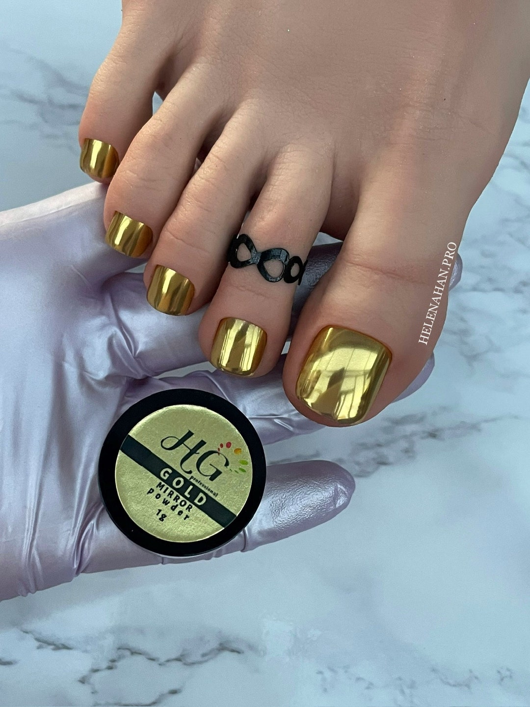 Gold Mirror Chrome Powder - Etsy