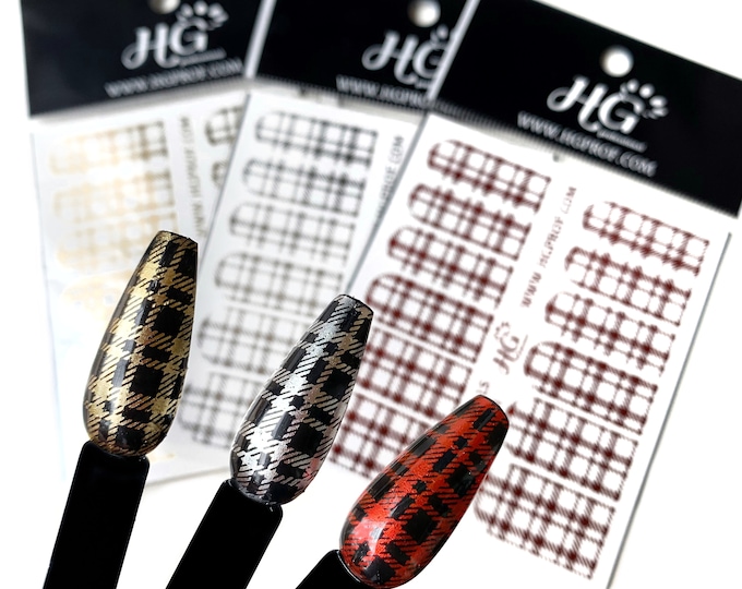 Block Y Nail Decals - Etsy