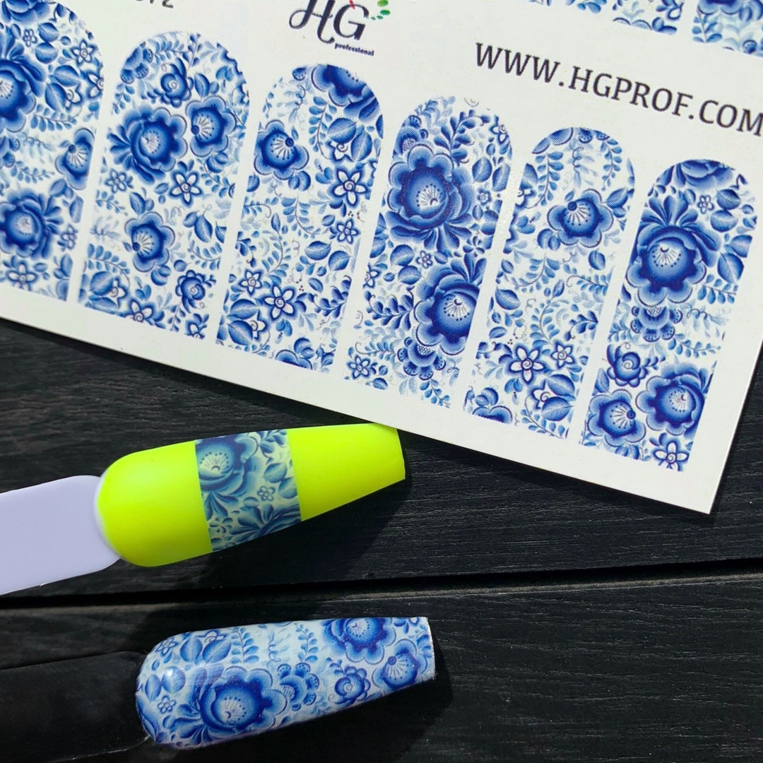 672 Water Decals, Gzhel, Russian Print, Winter, Christmas. - Etsy