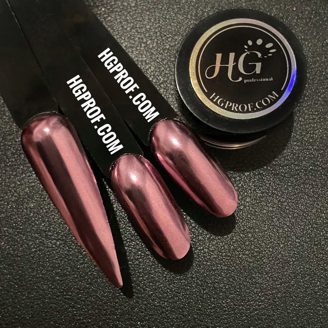 PINK, Mirror Chrome Powder - Etsy