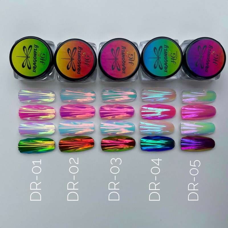 Chrome Dip Powder Nails - Etsy