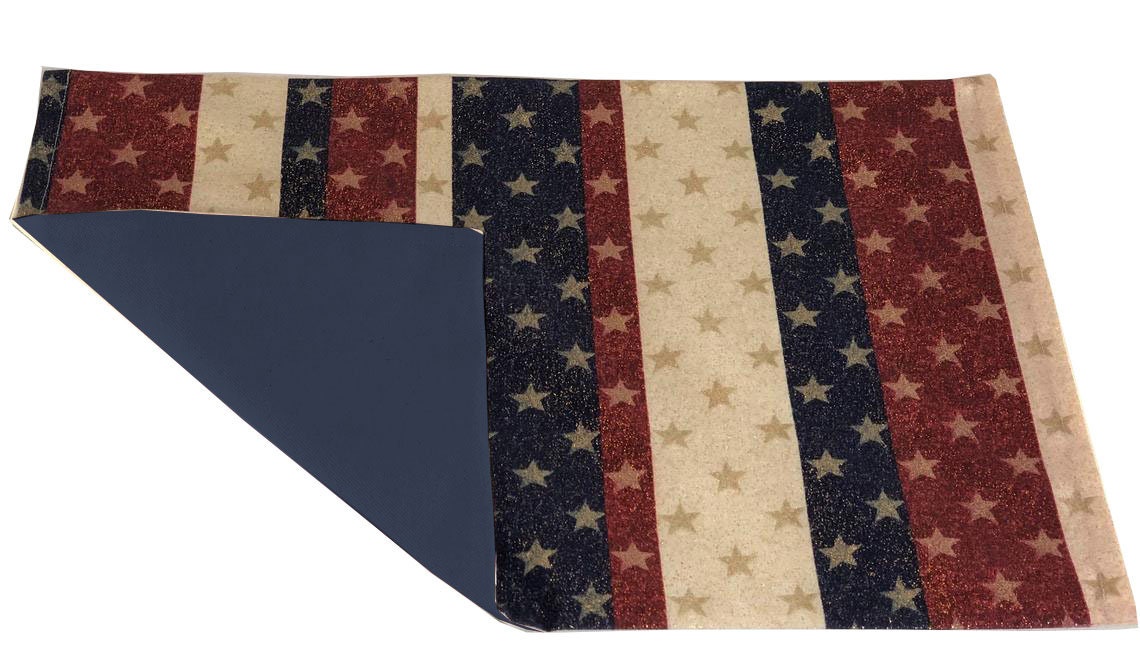 Stars and Stripes Americana Patriotic Gold Glitter Placemats | Etsy