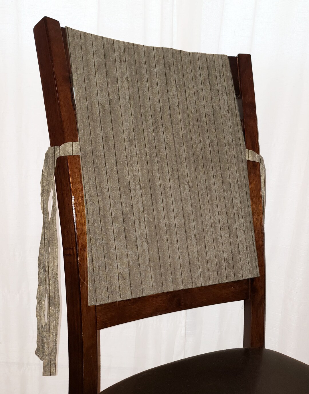 Taupe Brown Barn Wood Panel Print Chair Back Covers or Seat Covers - Etsy
