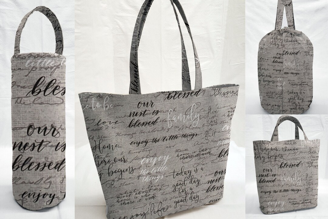 Family Love Words Reusable Gift Bags And/or Tote Bags (4 Styles ...