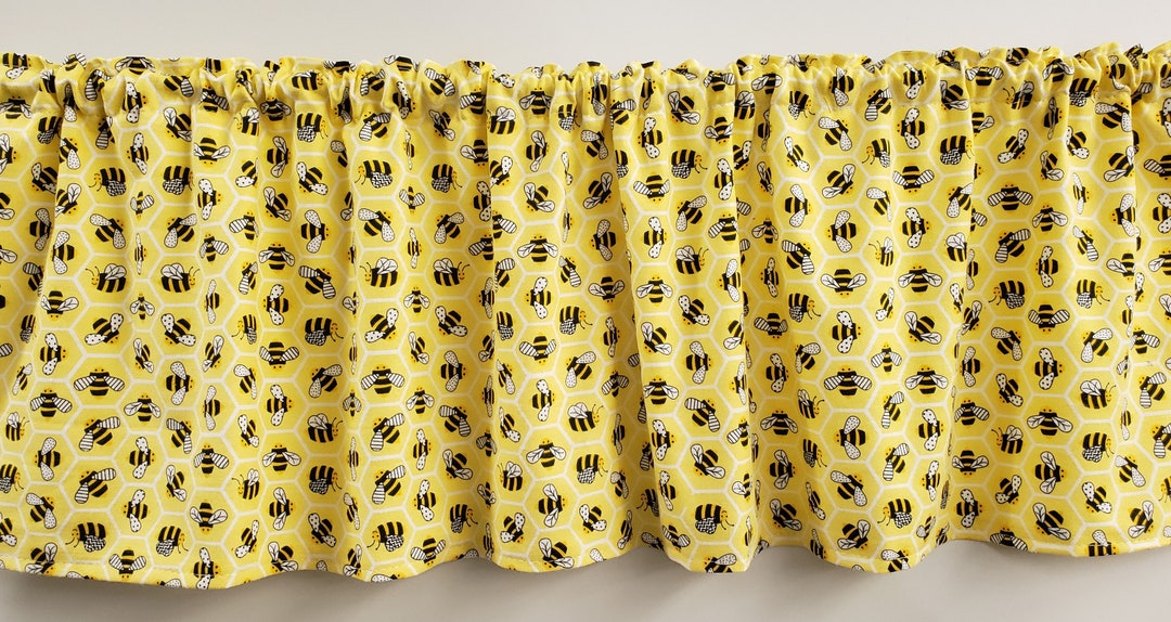 Honey Bees Valances, Curtains or Swags - Etsy
