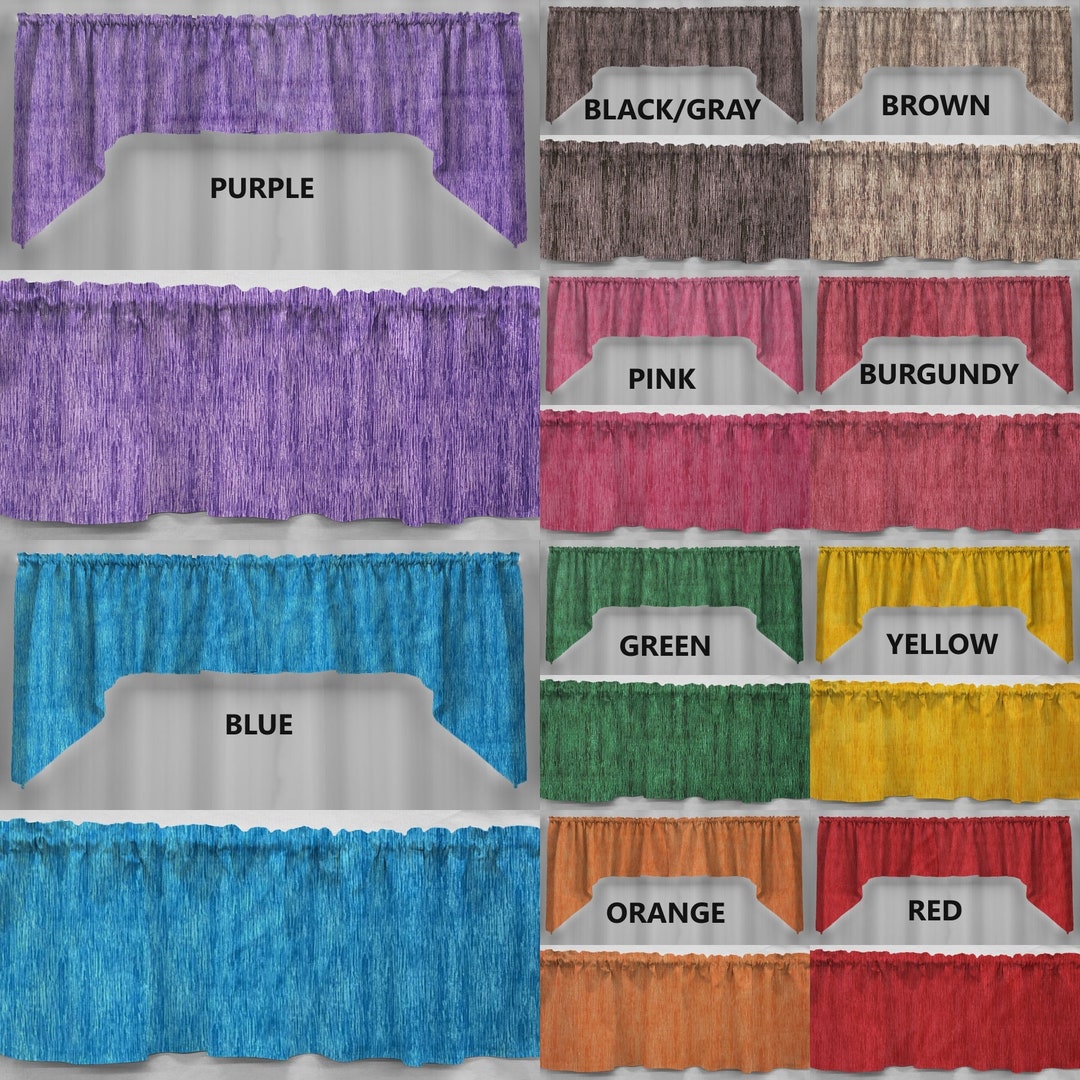 Color Wave Swags, Valances or Curtains (10 Colors Available) - Etsy