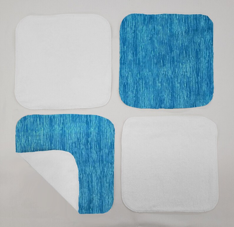 Color Wave on Terrycloth Washcloths (10 Colors Available) (set of 4) - Etsy