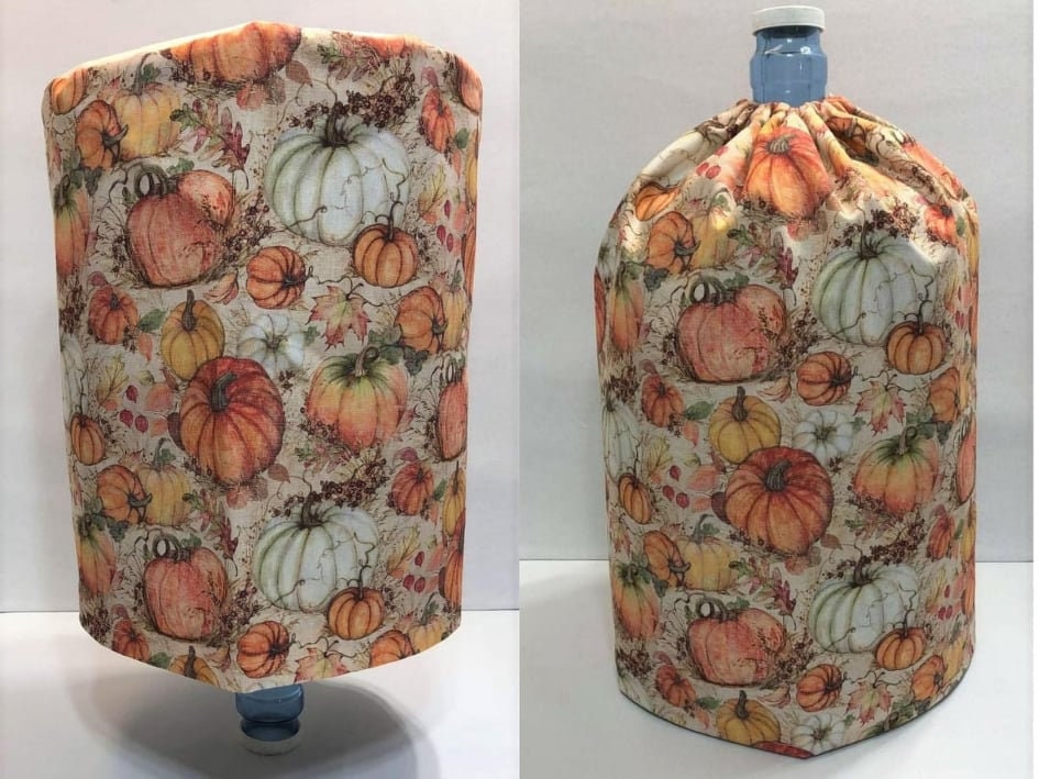 Fall Pumpkins & Leaves Water Bottle Cover | Etsy