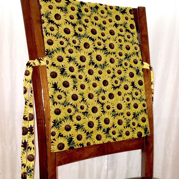 Sunflower Chair Back Covers - Etsy