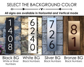 House Numbers Horizontal | Etsy