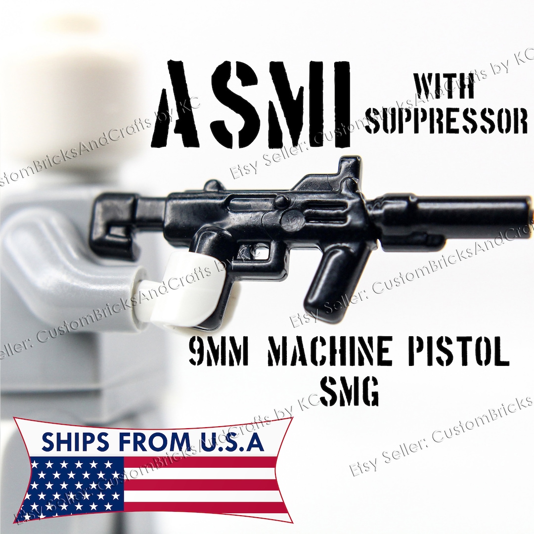 DRDO ASMI SMG 9mm Machine Pistol Gun With Suppressor Custom - Etsy