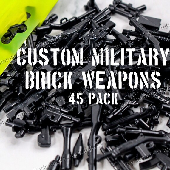 45 MIXED PACK CUSTOM Brick Weapons Guns & Arms for Brick - Etsy