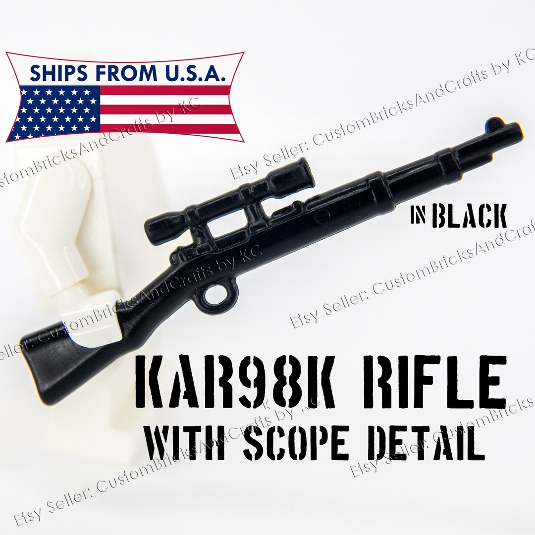 WW1 KAR98K Rifle W/ Scope Detail CUSTOM TOY Brick Weapons for Minifigs ...