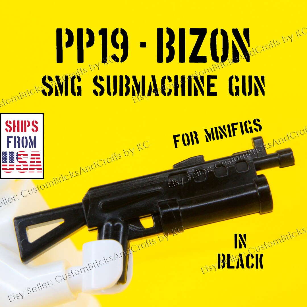 PP19 Bizon SMG Submachine Gun for Minifig CUSTOM TOY Bricks Black - Etsy