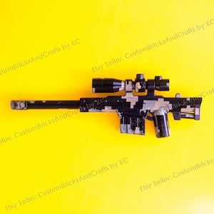 Barrett 50 Caliber Sniper for Minifigs CUSTOM TOY Brick beige Taupe ...