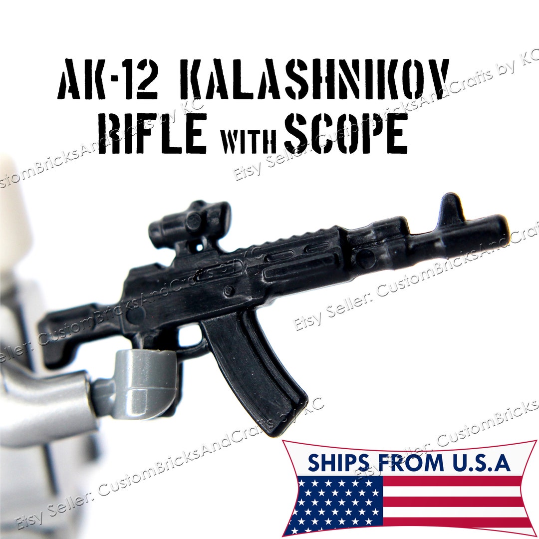 AK-12 Kalashnikov Rifle With Scope CUSTOM Brick Weapons Gun - Etsy