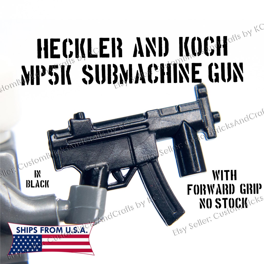 Heckler and Kosh Mp5k Submachine Gun W/ Forward Grip CUSTOM Arms Brick ...