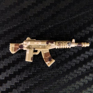 Galil ACE Gen2 Rifle for Minifigs CUSTOM TOY Brick Desert Beige Digi ...