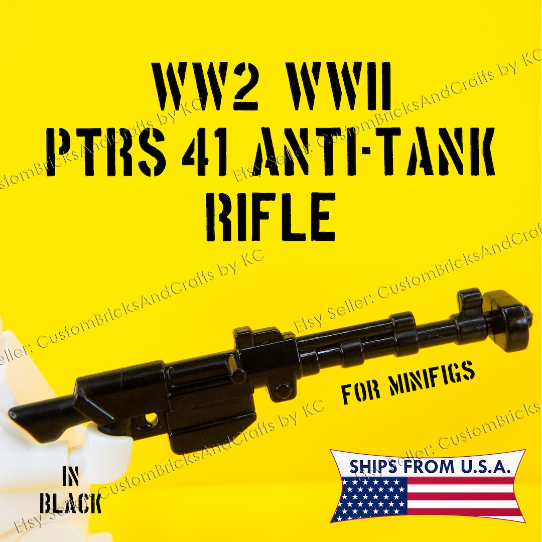 WW2 WWII PTRS 41 Anti-tank Rifle for Minifigs Custom TOY Brick Black - Etsy
