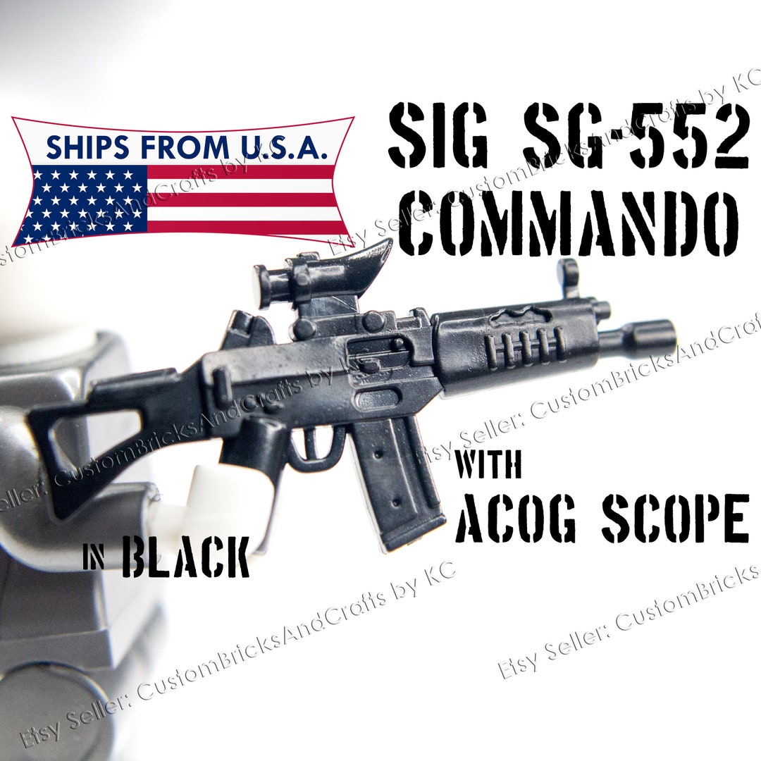 SIG SG-552 Comando With ACOG Scope Custom Brick Weapons Gun & Arms for ...