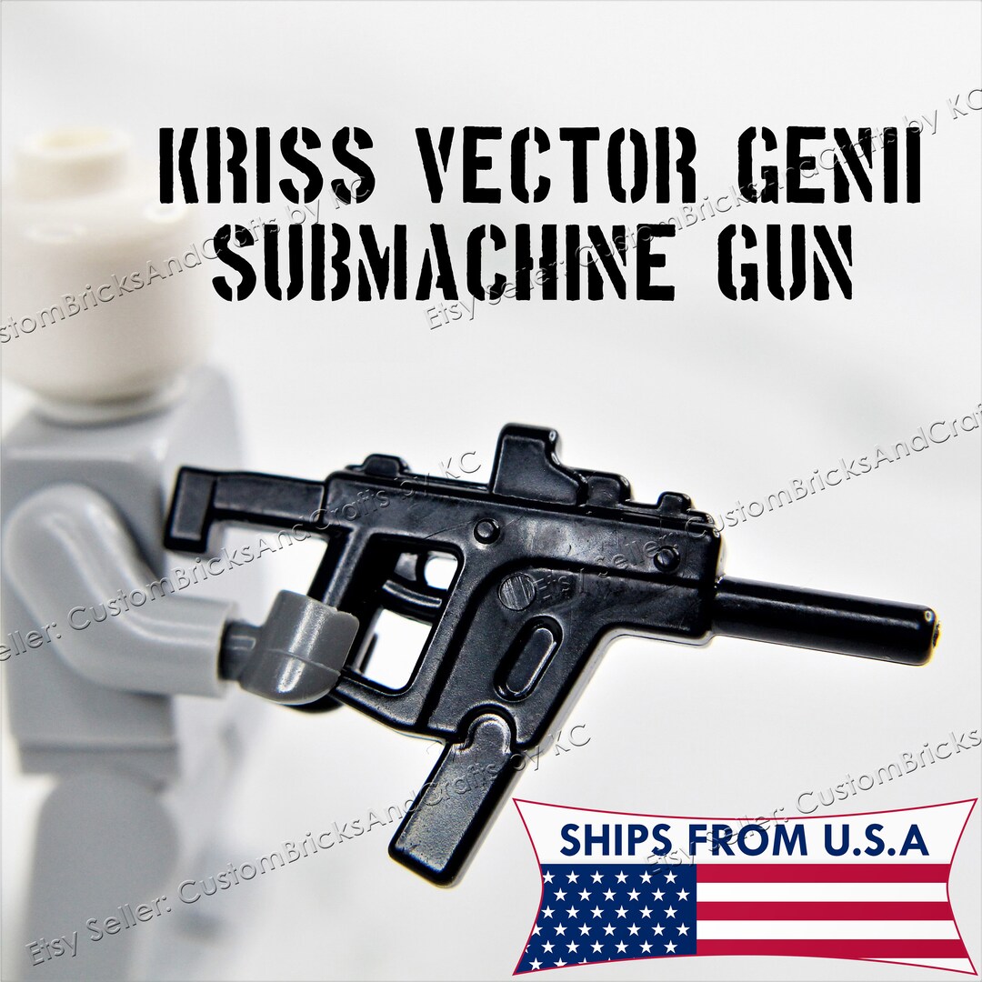 Kriss Vector Genii Submachine Gun CUSTOM Brick Weapons Gun & - Etsy