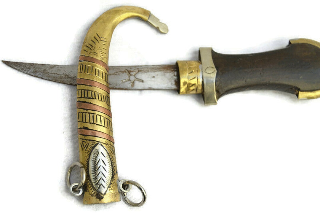Vintage Small Moroccan Dagger Knife Handmade Blade Decorative - Etsy