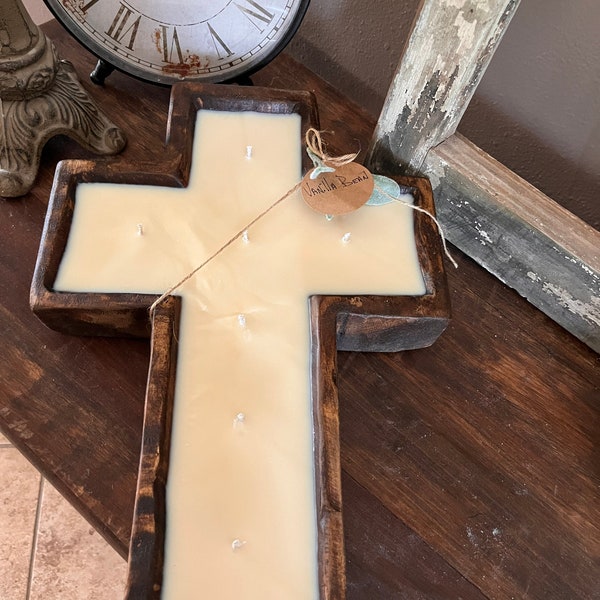 Candle With Cross - Etsy