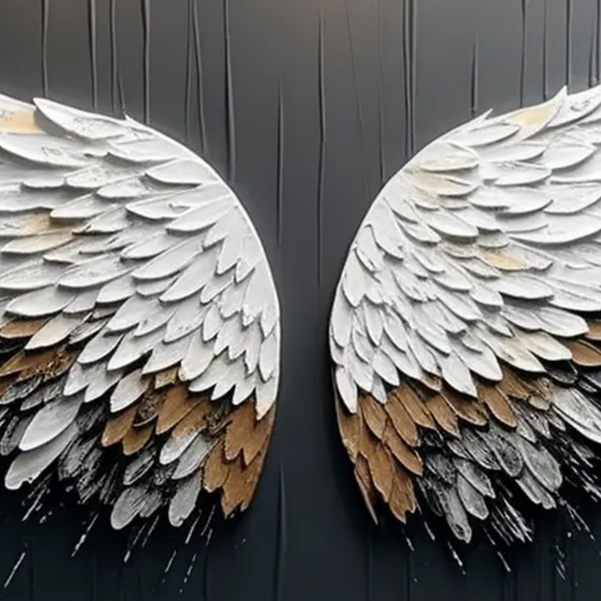 Large Original Wing Oil Painting on Canvaswing Angel Canvas - Etsy