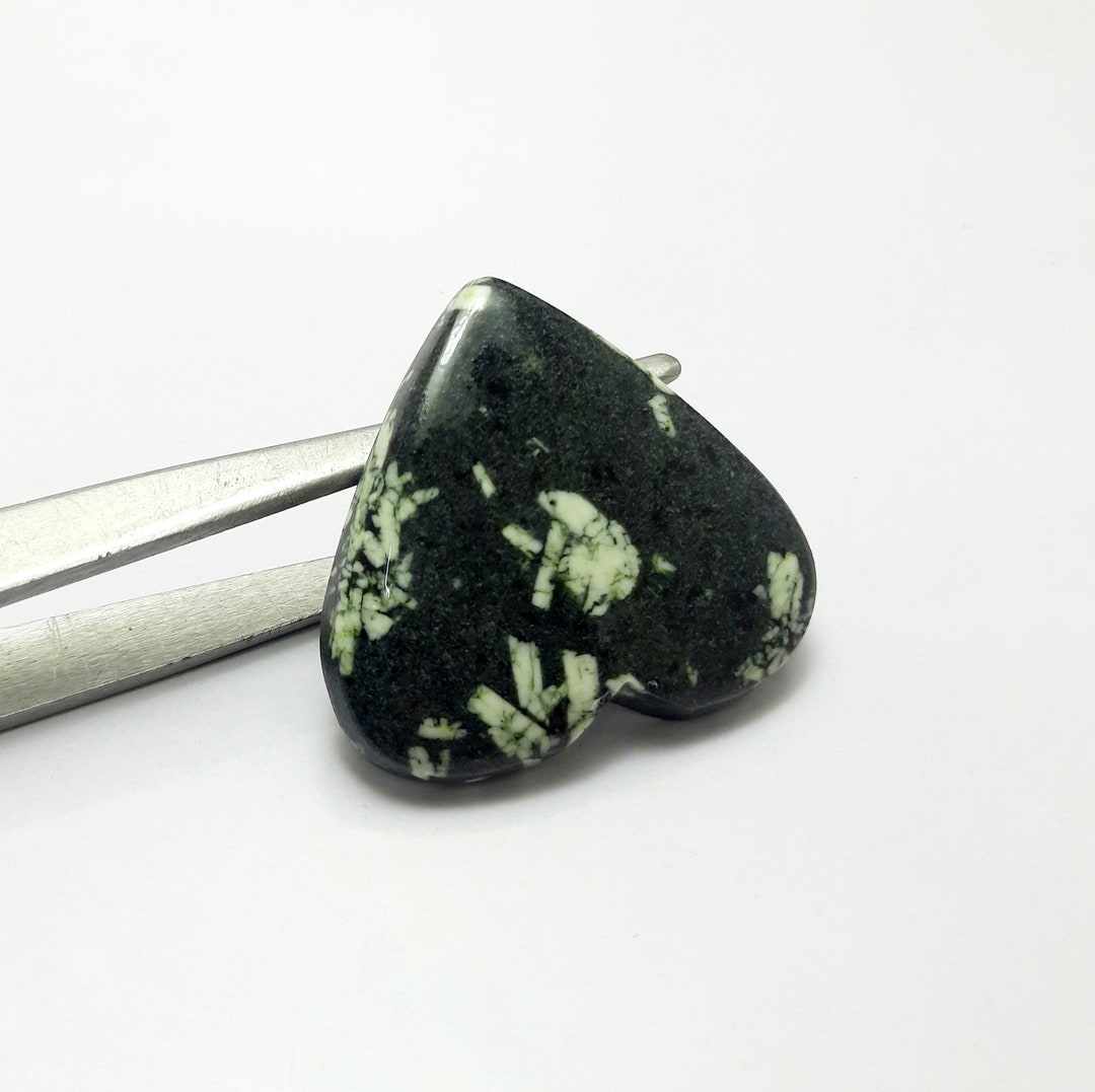 Natural Chinese Writing Jasper Heart Shape Smooth Loose - Etsy