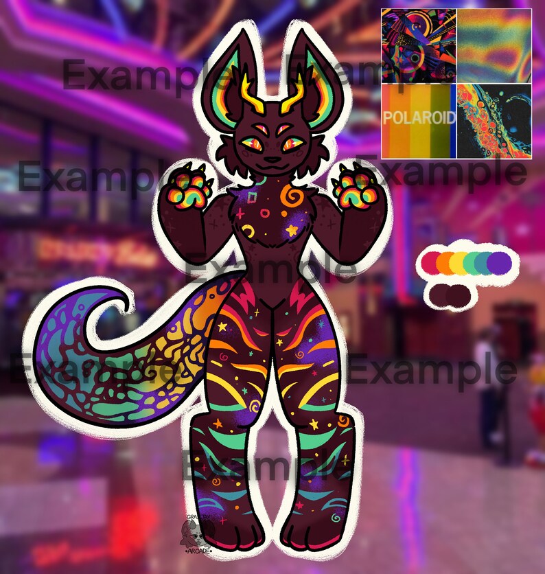 FULLBODY Custom Moodboard Fursona Design - Etsy