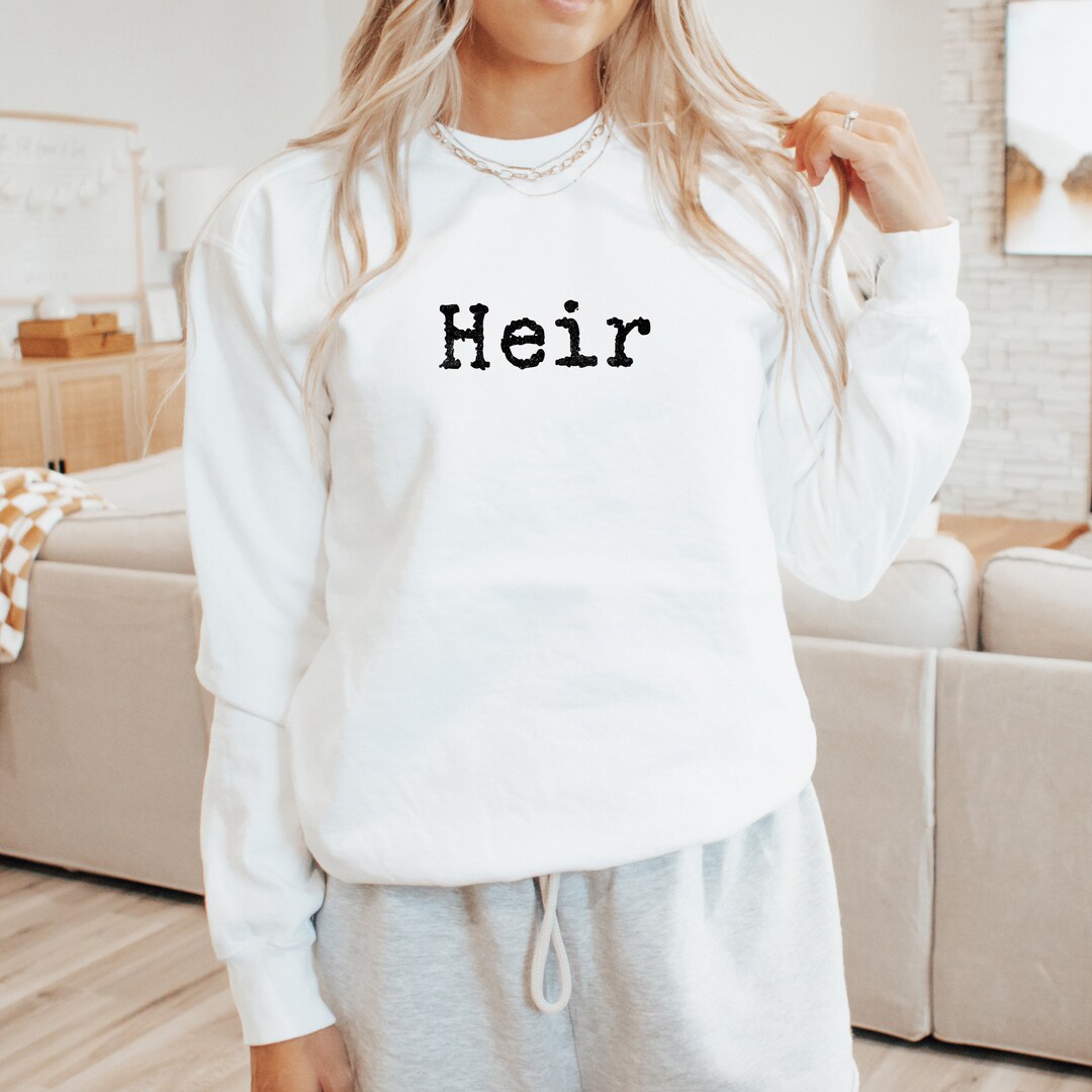Christian 'heir' Sweatshirt, Bible Verse Religious Apparel Gift - Etsy