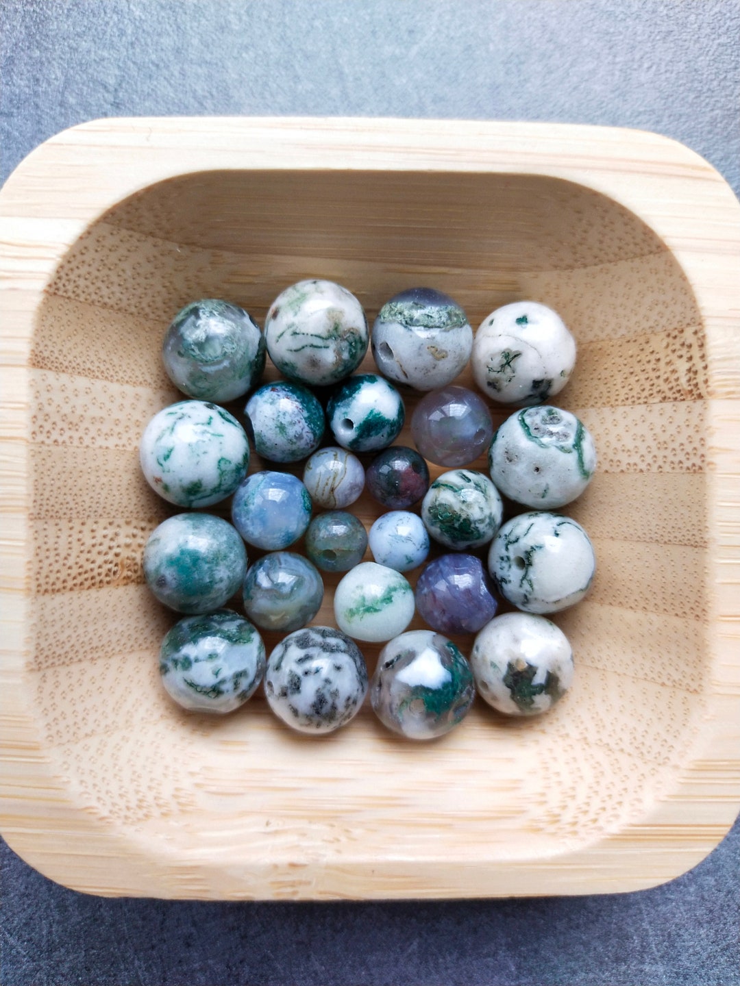 Tree Agate Beads - Etsy