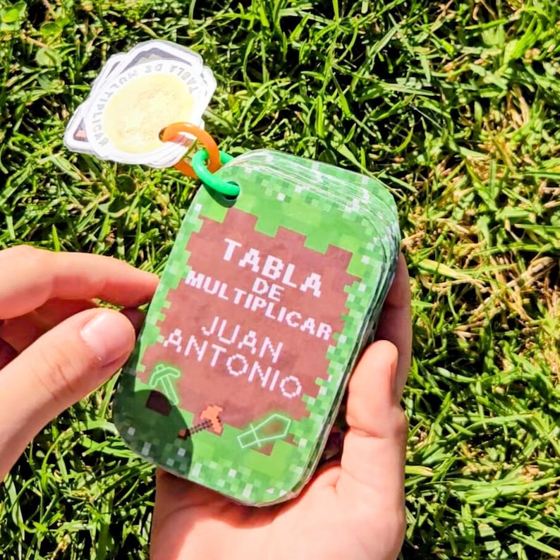 Multiplication Table Keychain 1–12 | Printable Math Flashcards for Kids ...