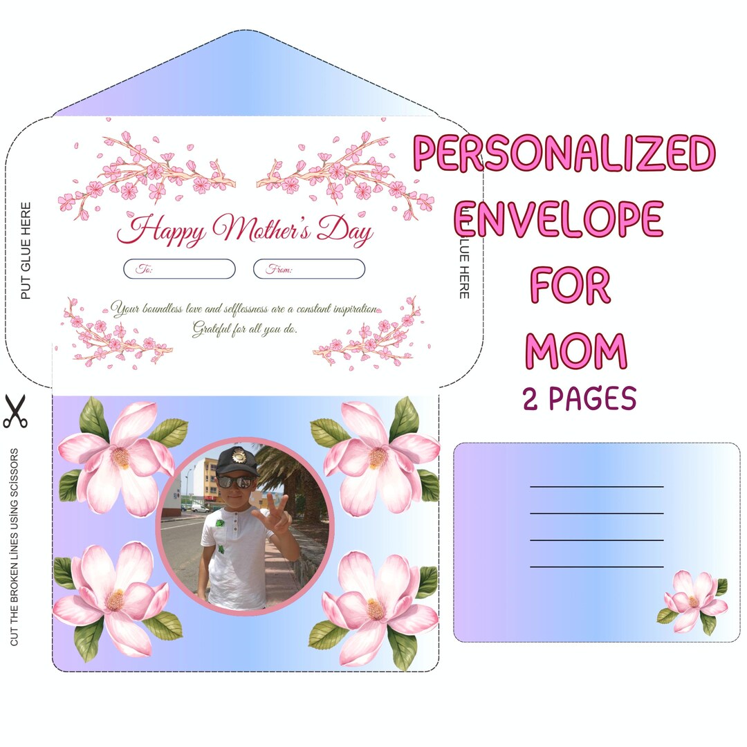 Envelope With Congratulations for Mom, DIY Mothers Day Cards ...