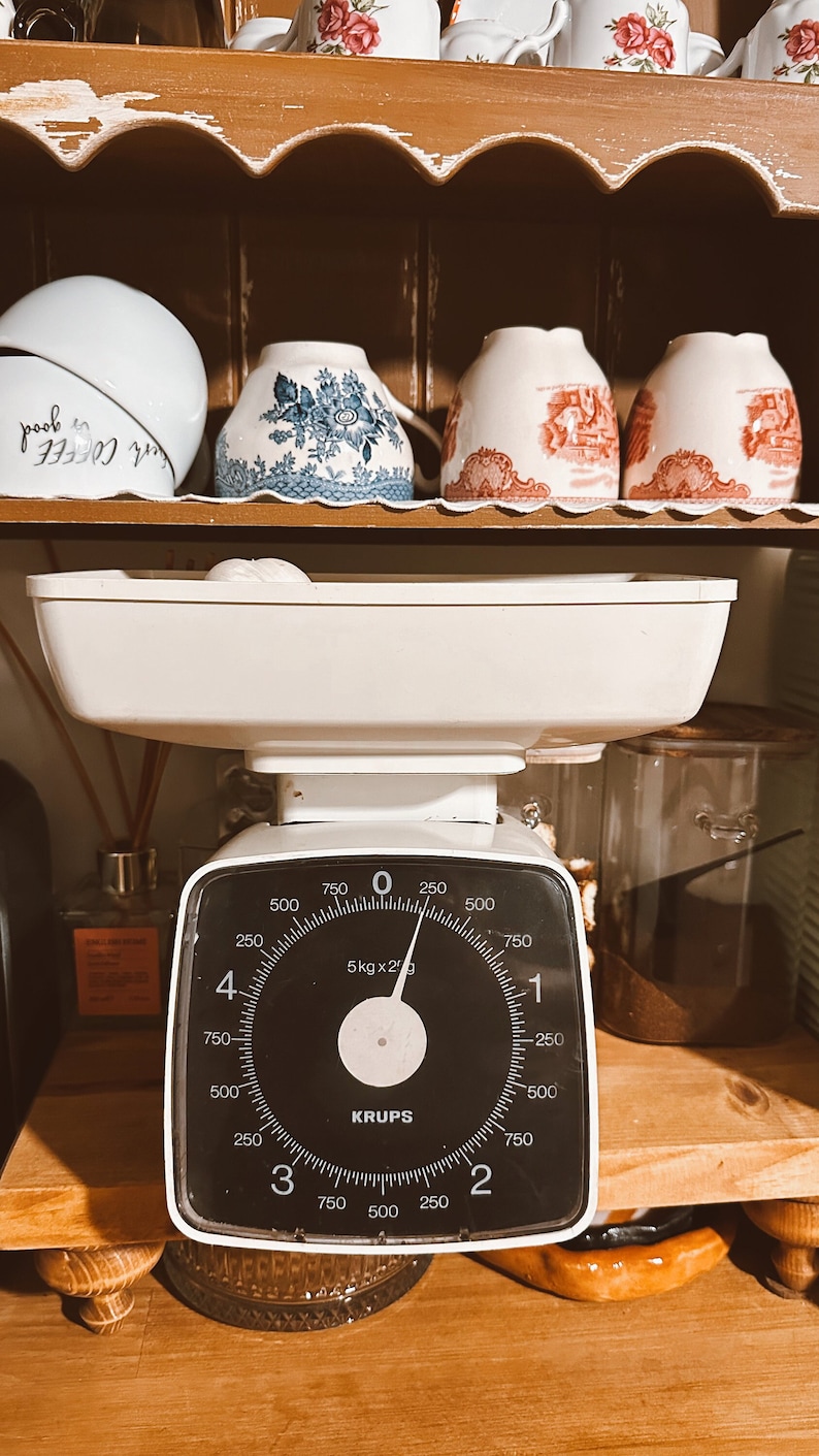 Kitchen Scale, Vintage Kitchen Scale,antique, Krups Kitchen Scale ...