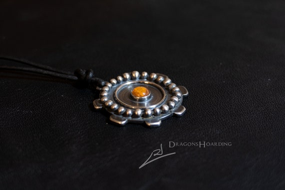 DnD Pendant of casting Firebolt Sterling Silver Carnelian | Etsy