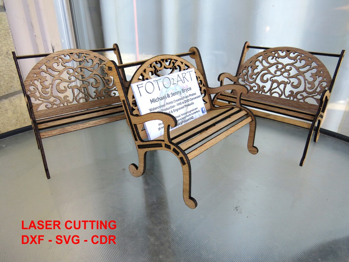 Laser Cut Files DXF, CDR & SVG Business Card Holder - Etsy