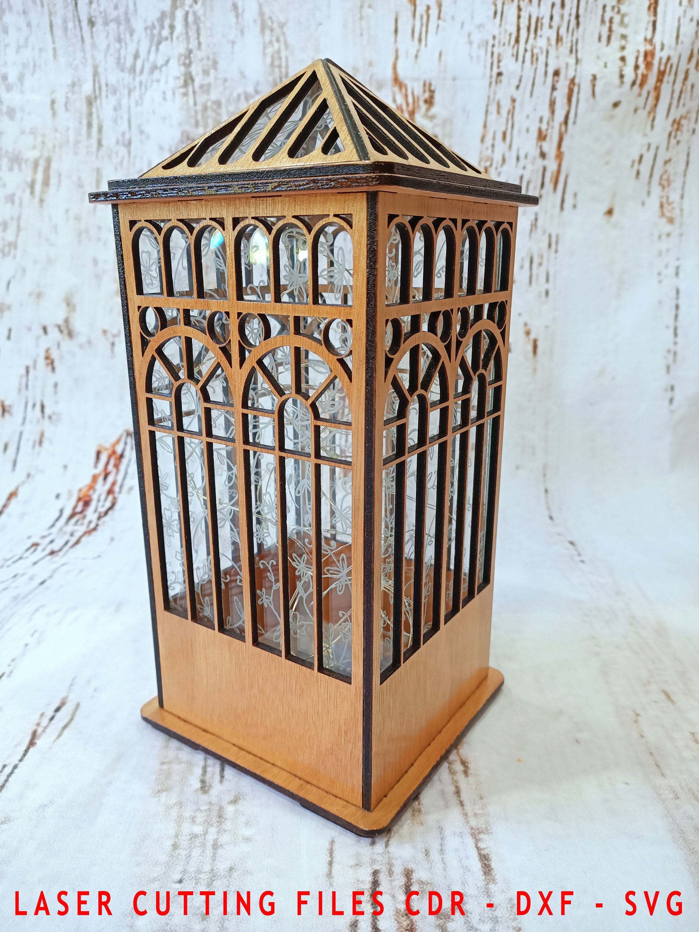 Lantern - Laser Cut Files DXF, CDR & SVG - Etsy