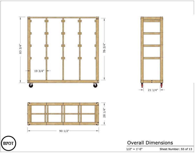 Mobile Storage System Digital Plans // Garage Storage // Mobile Garage ...
