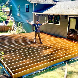 Freestanding Deck Plans With Step by Step Video Tutorial - Etsy