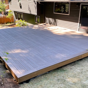 Freestanding Deck Plans With Step by Step Video Tutorial - Etsy
