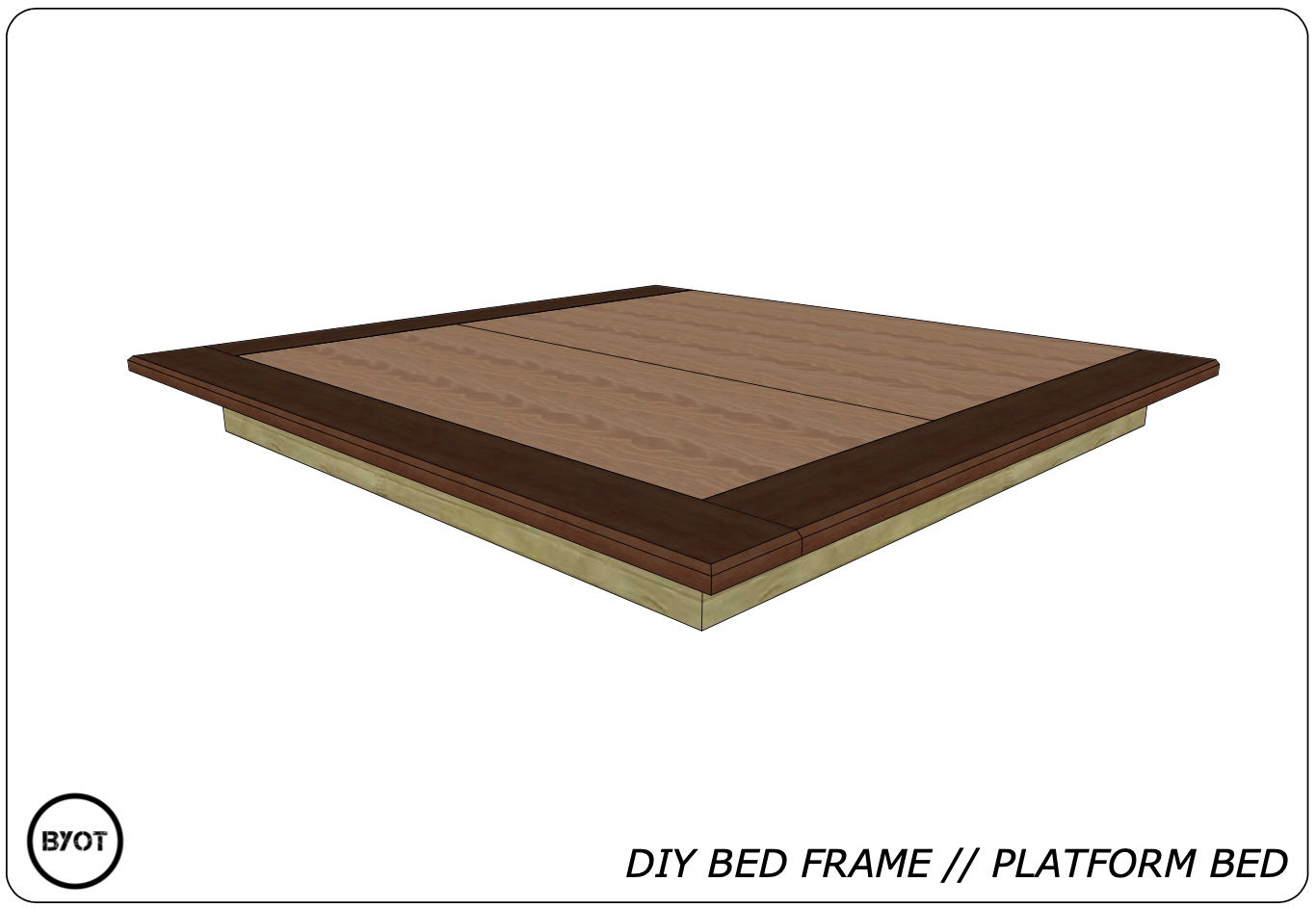 Platform Bed Plans // PDF Shop Drawings With Video Tutorial - Etsy