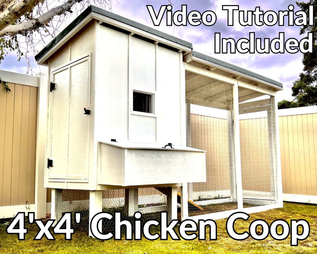 Chicken Coop Plans WITH Step by Step Video Tutorial - Etsy