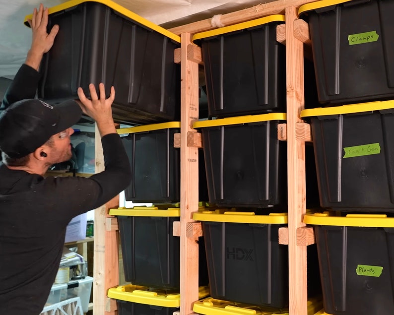 Mobile Storage System Digital Plans // Garage Storage // Mobile Garage ...