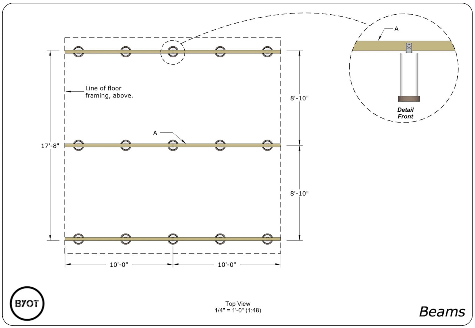 Freestanding Deck Plans With Step by Step Video Tutorial - Etsy