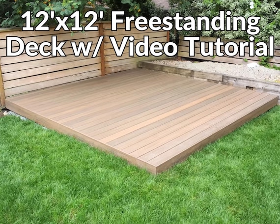 Wood Deck Map Forest 8 X 16 Patio Decking Kit No. 5 | Garden Decking