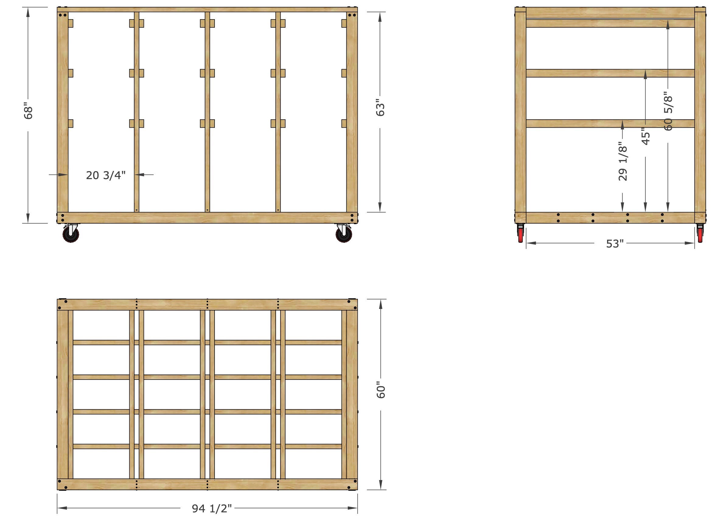 32 Tote Mobile Storage System Plans, Garage Shelving (digital Plans) - Etsy