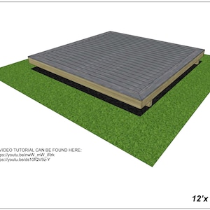 Freestanding Deck Plans With Step by Step Video Tutorial - Etsy