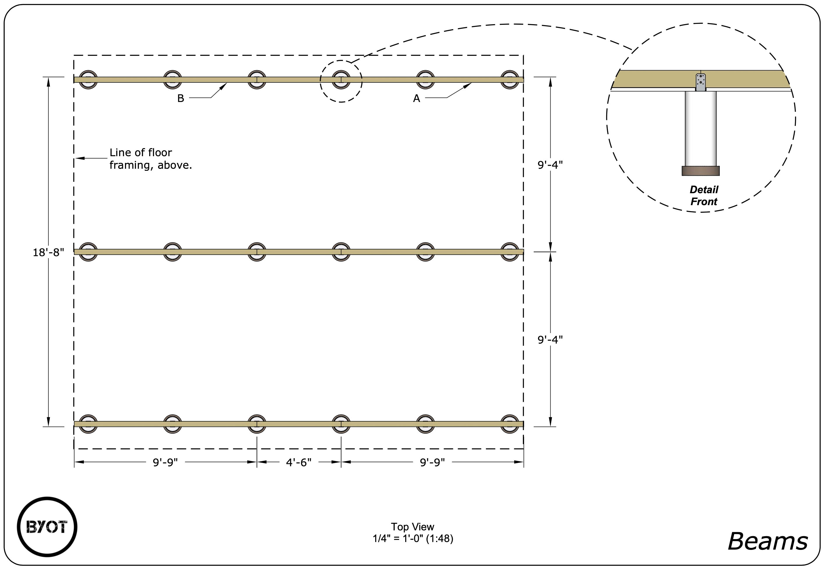 Freestanding Deck Plans With Step by Step Video Tutorial - Etsy