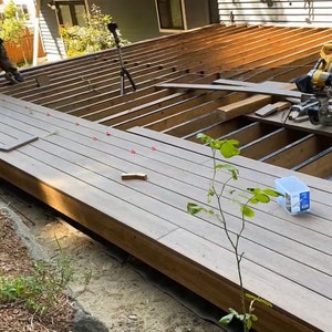 Freestanding Deck Plans With Step by Step Video Tutorial - Etsy